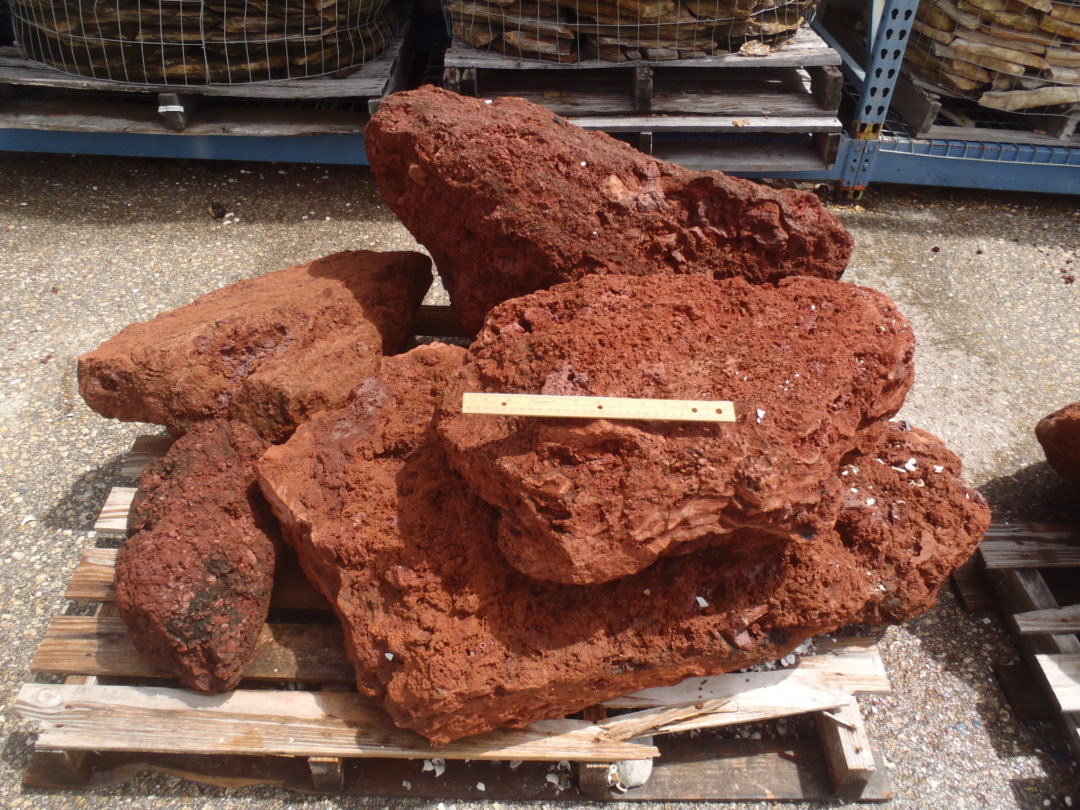 Red Lava Boulder - Superior Stone Distributors Naples FL